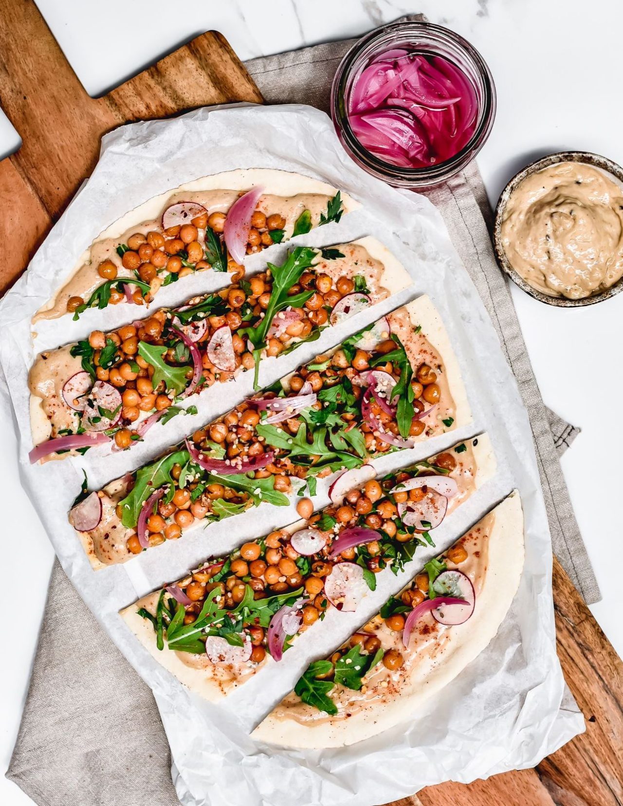 Vegan Loaded Flatbread - Roza's Gourmet